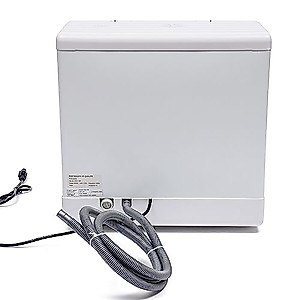 Guaopom Countertop Dishwasher, Automatic Dishwasher, Mini Dishwasher With 3 Washing Programs And Air-Dry Functio 75°C Hot Air Drying Portable Automatic Dishwasher for Apartment, Dorm Room