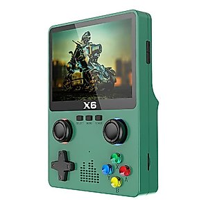 Heavenbird Handheld Game Console, Portable Retro Video Game Console with a 32G TF Card Pre-Loaded 8000+ Games,Dual 3D Joystick,11 Emulators, Rechargeable Battery Support RCA Cable TV Output