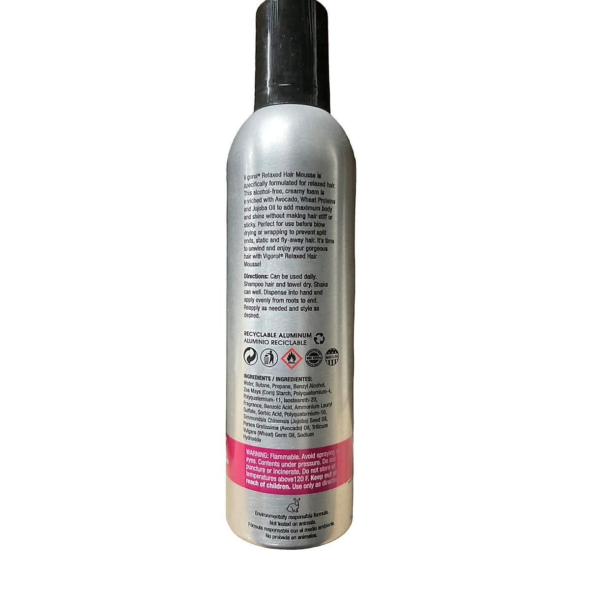 Vigorol Relaxed Hair Mousse, 12 Ounce