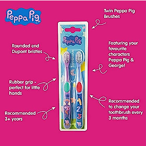 Peppa Pig Toothbrush Twin Pack - Colour May Vary