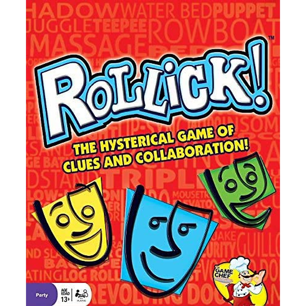 Rollick! Team CHARADES Party Game - Hysterical Game Night for Friends and Family - Fun Group Game - Easy to Play Party Game - Fun for All Ages