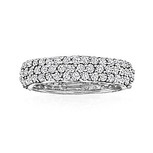 Ross-Simons Pave Diamond Eternity Band in 14kt Gold