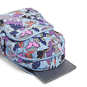 Vera Bradley Women's Cotton Campus Backpack, Butterfly By - Recycled Cotton, One Size