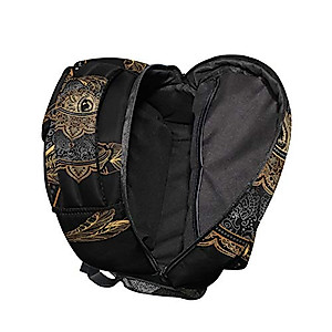 ALAZA Boho Moon Sun Witchy Dream Catcher Large Backpack Personalized Laptop iPad Tablet Travel School Bag with Multiple Pockets