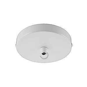 Aspen Creative 21510-22 Chandelier & Light Fixture Canopy Kit, 4-3/4" Diameter, 7/16" Center Hole, 2 Pack, Matte White