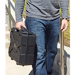 CASEMATIX Hard Shell Projector Travel Case with Customizable Interior Compatible with BenQ MX707 Projectors, MH535FHD, MW535A, HT1070A, MS524AE and More - Includes Case Only