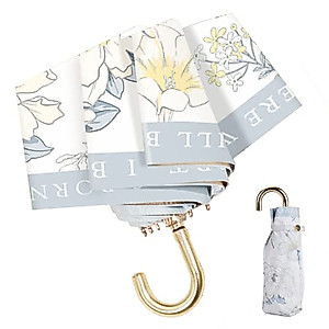 ESUFEIR Sun Umbrella UV Protection-Small Travel Umbrella Compact for Sun and Rain Windproof-Lightweight Portable Parasol UV Umbrella UV Blocker for Women Girls Kids (Orchid)