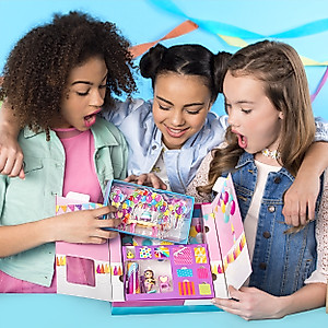 Party Popteenies - Rainbow Unicorn Party Surprise Box Playset with Confetti, Exclusive Collectible Mini Doll and Accessories, for Ages 4 and Up (Packaging may vary)