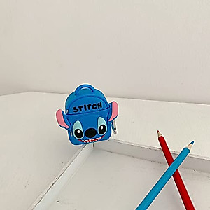 Case for Airpods 1 and Airpods 2, Suublg Silicone Airpod Charging Case Protective Covers with 3D Shoulder Bag Backpack Design, with Keychain