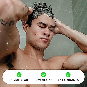 Hardworking Gentlemen Shampoo for Men, Packed with Coconut Oil, Aloe Vera, Chamomile and a Fresh Pinewood Scent