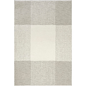 nuLOOM 3' x 5' Versa Collection Reversible SuperiorWash Area Rug, Machine Washable, Stain-Resistant, Easy Storage, Oeko-TEX Certified, Kirby Cream