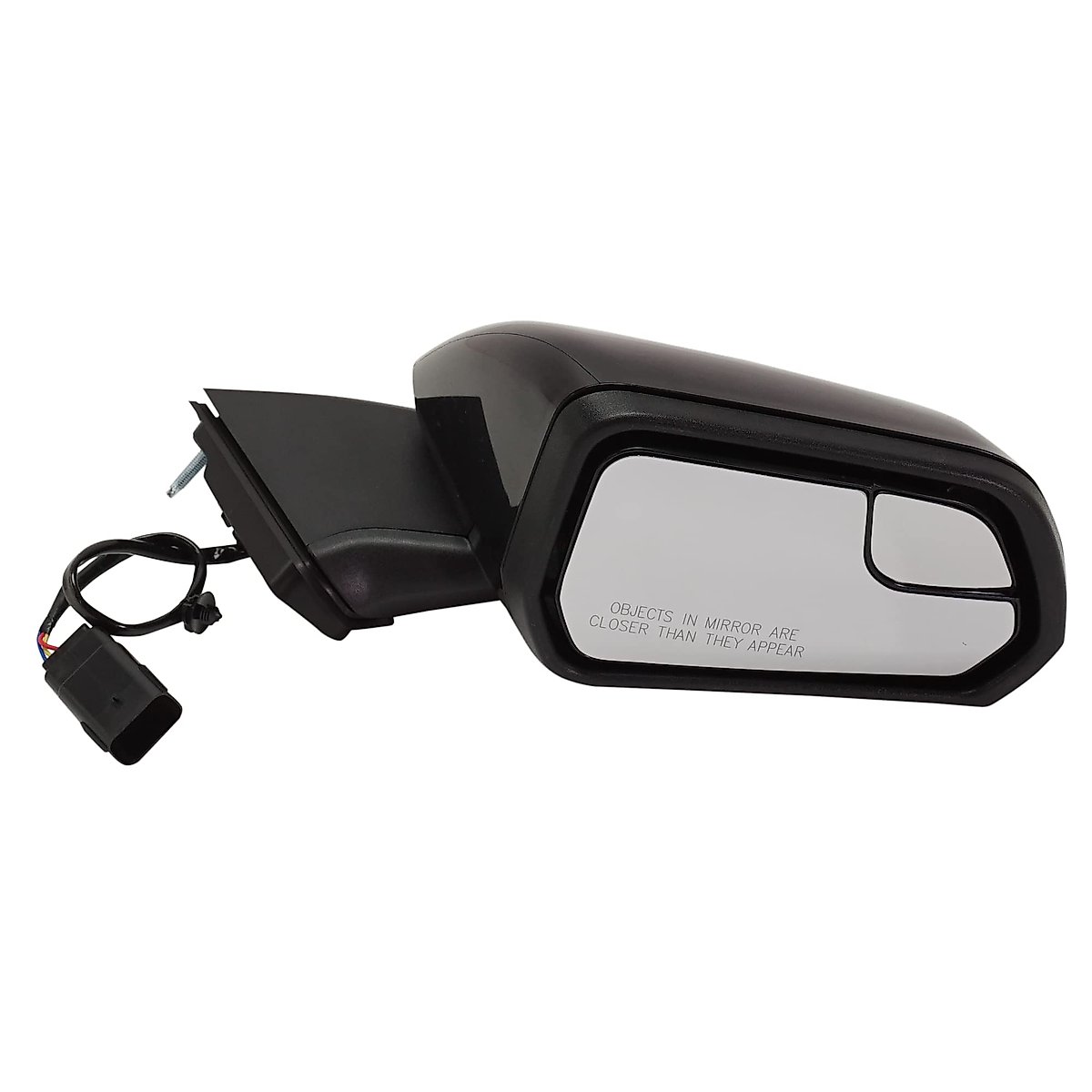 Kool Vue Driver & Passenger Side Power Non-Heated Mirrors for Ford Mustang 2015-2020 With Spotter Glass; Without Signal Light, Memory & Puddle Lamp Paintable