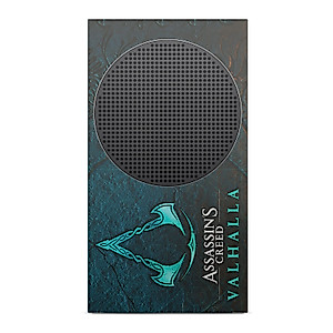 Head Case Designs Officially Licensed Assassin's Creed Logo Valhalla Key Art Matte Vinyl Sticker Gaming Skin Decal Cover Compatible with Xbox Series S Console and Controller Bundle