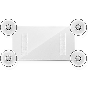 ChengFu EZ Pass Holder - IZoom/IPass Holder/Toll Pass/TransponderHolder Compatible with Most US States Toll Pass Windshield Mount Suction Cup Holder(4 Mounting Strips Included)