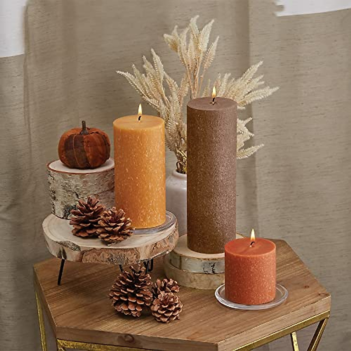 Root Candles 33619 Unscented Timberline Pillar Candle , 3 x 6-Inches, Rust