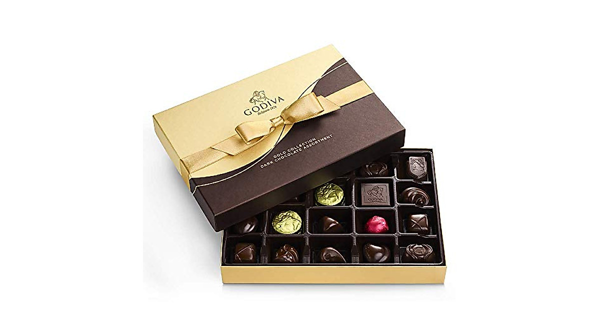 Godiva Dark Chocolate Gift Box - 22 Premium Assorted Chocolates