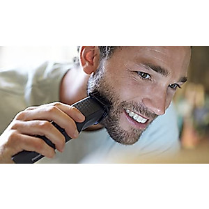 Philips Norelco Beard Trimmer and Hair Clipper, Cordless Grooming, Rechargeable, Adjustable Length, Beard Trimmer and Hair Clipper, No Blade Oil Needed, BT3210/41