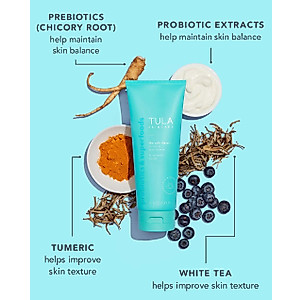 TULA Skin Care The Cult Classic Purifying Face Cleanser - Gentle and Effective Face Wash, Makeup Remover, Nourishing and Hydrating, 4.2 oz.