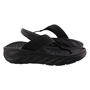 Hoka Ora Recovery Womens Shoes Size 8, Color: Black/Dark Gull Gray