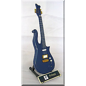 PRINCE Miniature Guitar CLOUD Blue w/name tag