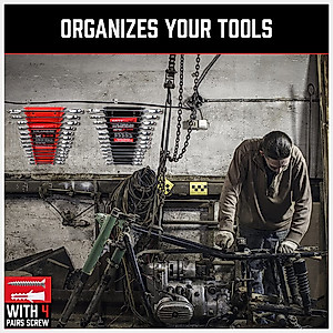 Premium 26-Wrench Organizer Set, Wrench Holder Set, Wall Mounted Wrench Storage Trays, Wrench Organizer for Tool Box Drawer Chest, Wrench Rack, Pegboard Wrench Organizer Holder Trays