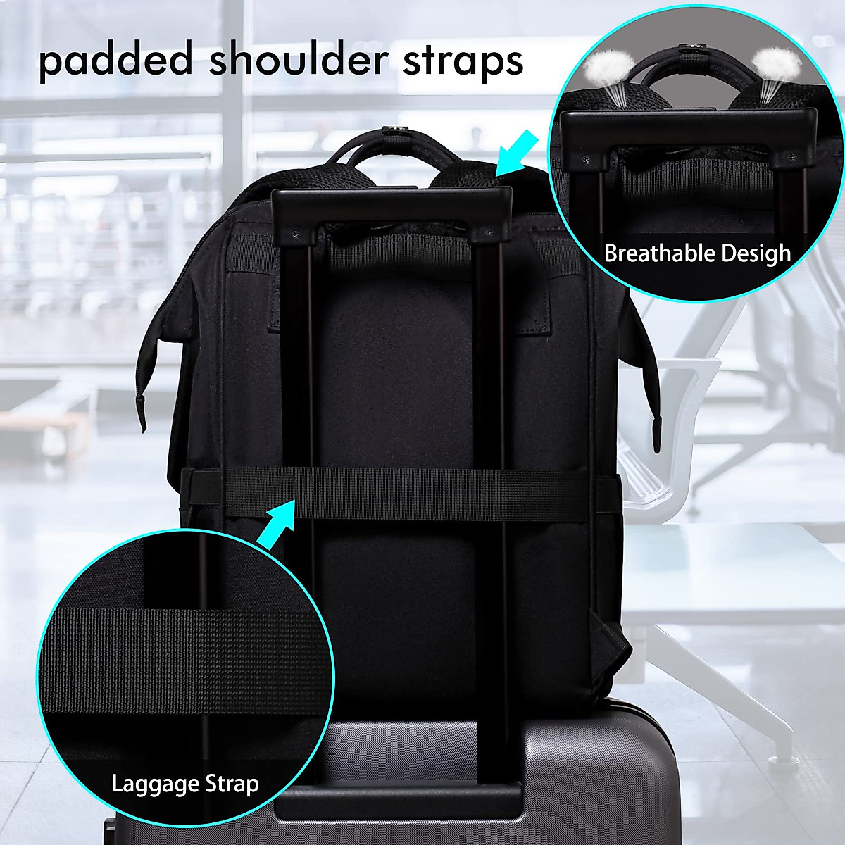 Medical Backpack Home Health Nurse Bag Clinical Bag for Nursing School Backpack for Women Work Nursing Student Essentials Supplies Birthday Christmas Appreciation Gift Carry on Tote Weekend Trip