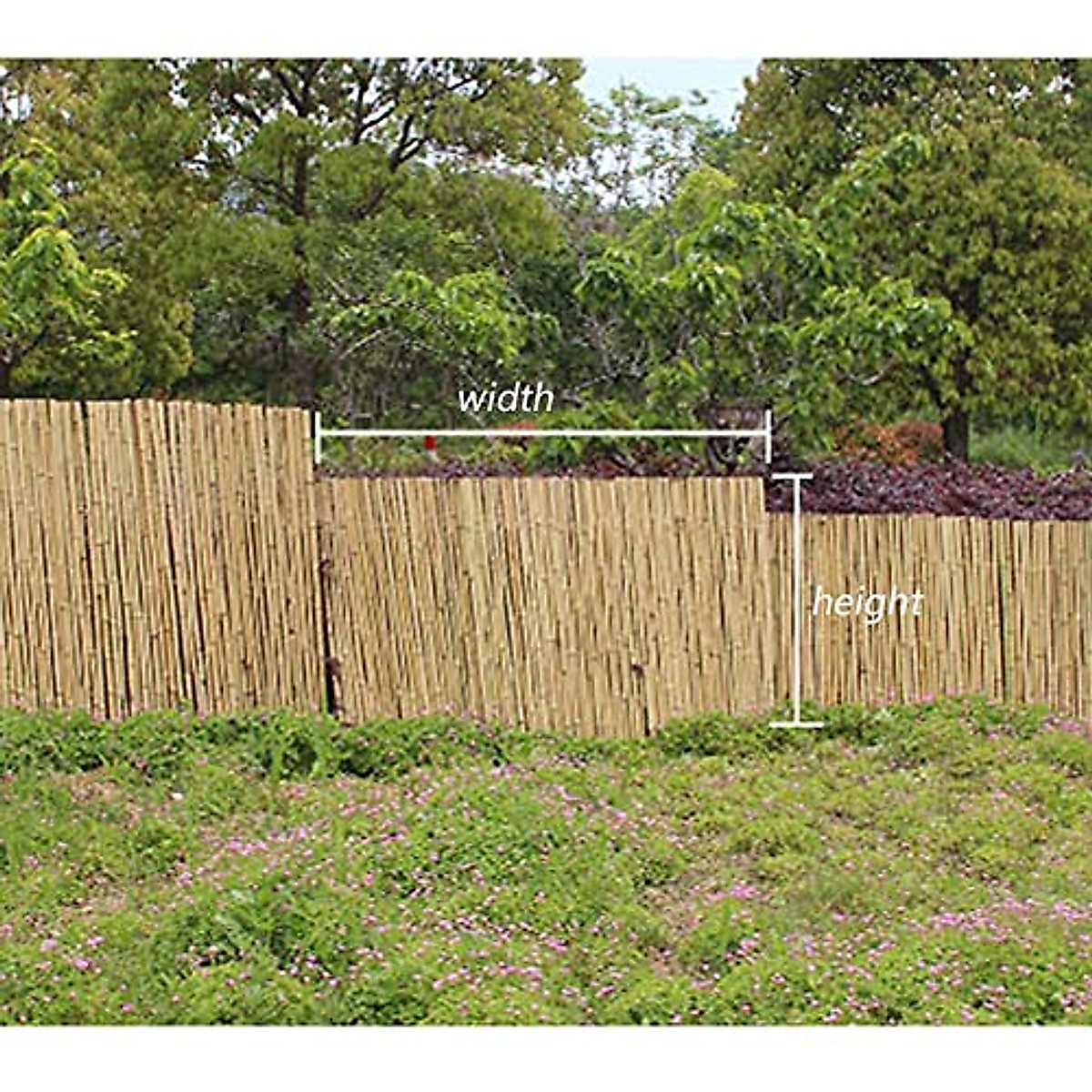 GDMING Bamboo Garden Fencing Screen - Durable, Stylish Privacy