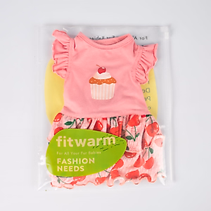 Fitwarm Thanksgiving Sweeter Than Pumpkin Pie Dog Dress 100% Cotton Puppy Costumes Pet Clothes Holiday Girl One-Piece Doggy Outfits Tank Top Vest Dresses Cat Apparel Orange Medium