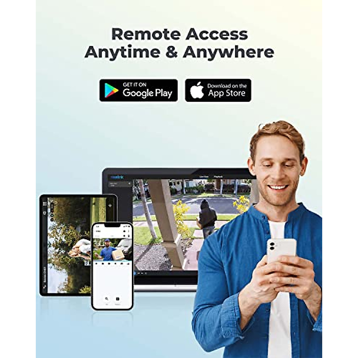 REOLINK 4K Security Camera Outdoor System, Surveillance IP PoE Camera with 25FPS Daytime, Human/Vehicle/Pet Detection, 100F IR Night Vision, Up to 256GB SD Card, RLC-810A (Black)