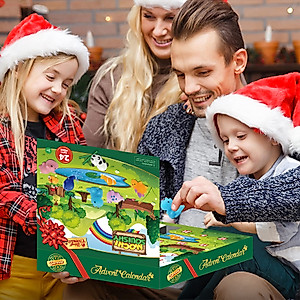 SURCVIO Christmas Advent Calendar 2024 for Kids, 24 Days of Mochi Squishy Assorted Animal Toys Countdown Calendar, Xmas Stocking Stuffers Gifts for Boys Girls Christmas Party Favor