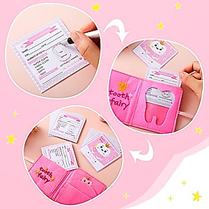 Tooth Pillow Kit Including Lost Teeth Cute Fairy Pillow Felt Tooth Pillow Lost Teeth Pillow Dear Tooth Notepad Felt Keepsake Wallet Pouch to Hold Teeth Note Card Photography for Kids