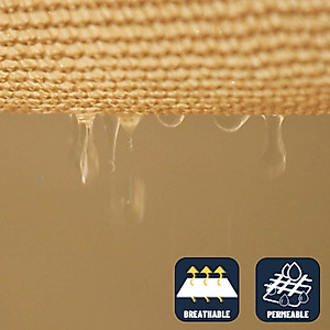 SUNNY GUARD Sun Shade Sail 10' x 13' Rectangle Sand UV Block Sunshade for Backyard Yard Deck Patio Garden Outdoor Activities and Facility(We Make Custom Size)