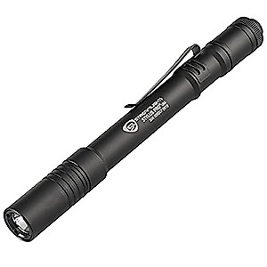 Streamlight 66134 Stylus Pro USB 350-Lumen Rechargeable Penlight with USB Cord & Nylon Holster, Black