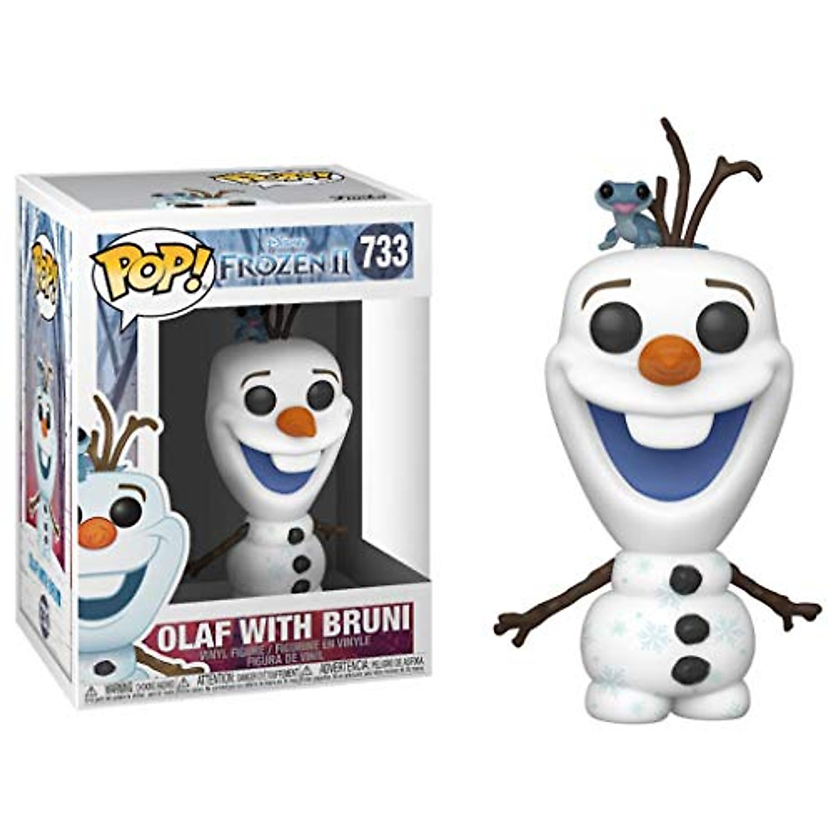Funko Pop! Disney: Frozen 2 - Olaf with Fire Salamander, Multicolor