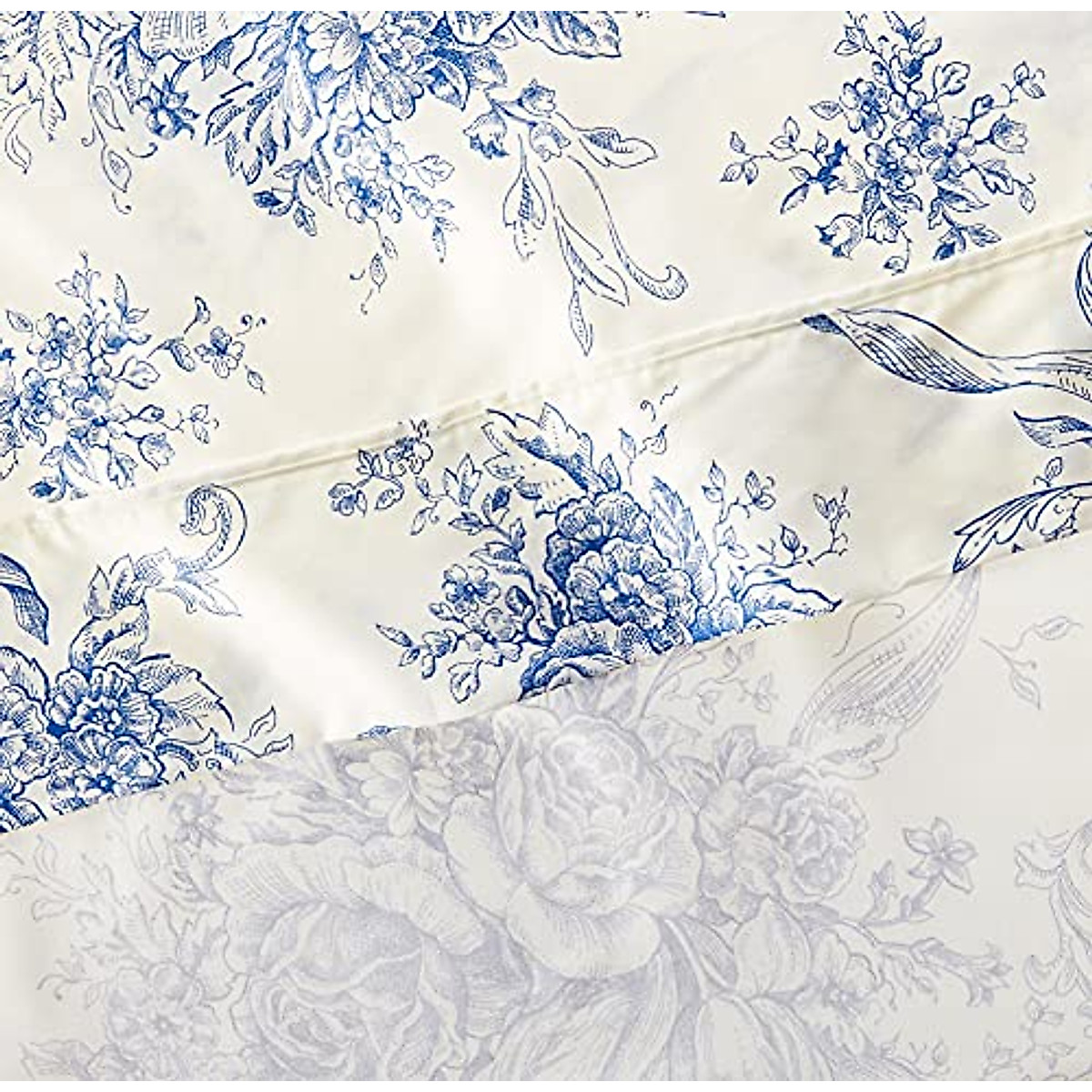 Mélange Home Melange Home 189748, Navy Toile, Queen Sheet Set