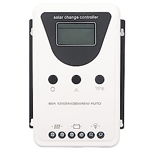 Fewb MPPT Solar Charge Controller, 12V 24V 36V 48V Auto MPPT Charge Controller Solar Panel Regulator with LCD Display, Max PV 100V 4 Stage Safe Charging Solar Panel Charge Controller(100A)