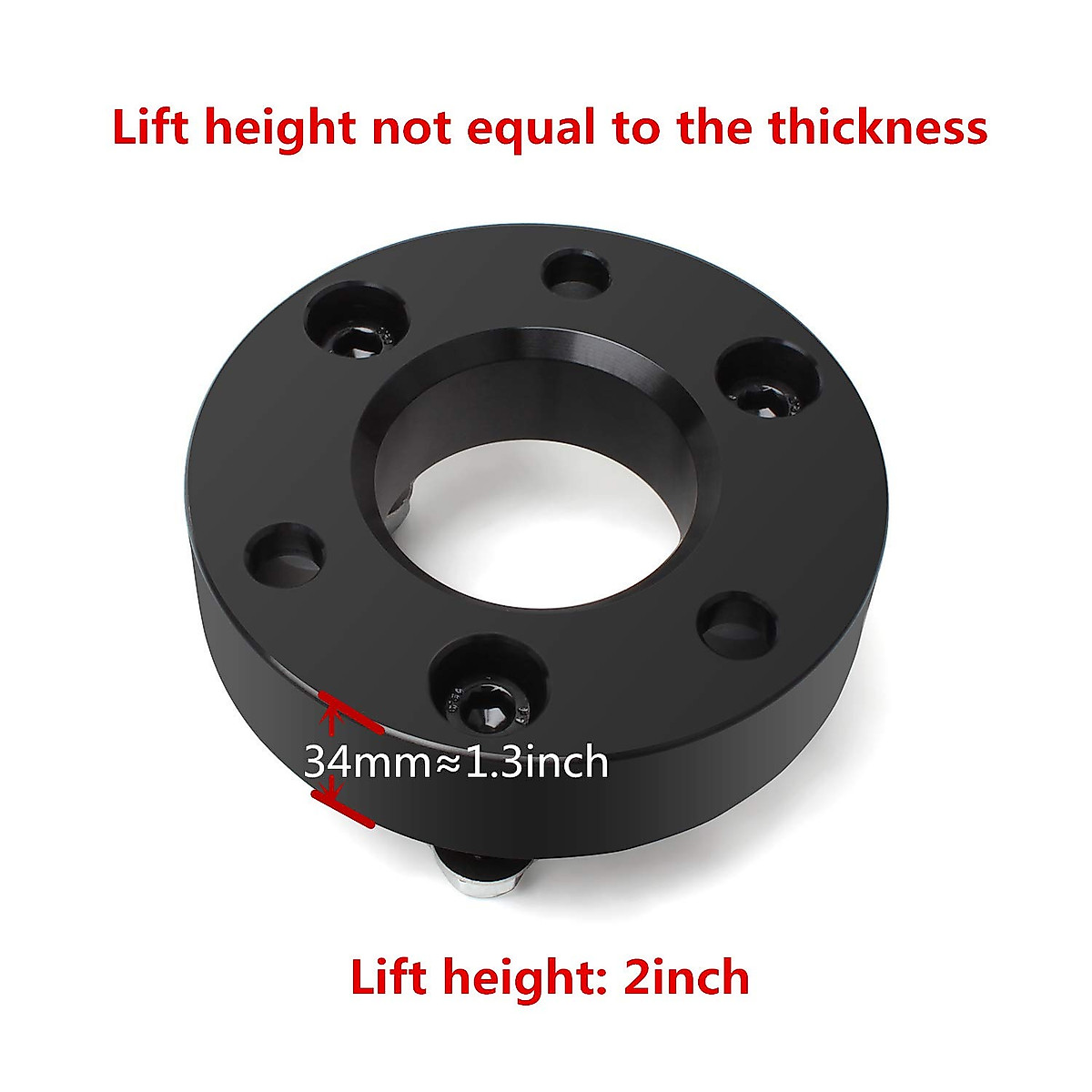 ZY WHEEL Front Leveling Lift Kit Strut Spacers Compatible for 2004-2023 Ford F150 2003-2017 Ford Expedition 2005-2008 Lincoln Mark LT (2'') 2WD 4WD