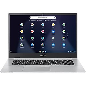 ASUS - 17.3" Chromebook - Intel Celeron N4500 - 4GB Memory - 64GB eMMC - Transparent Silver