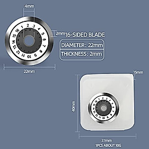 Optical Fiber Cutter Cleaver Blade 16 Cut Wheel Knife Fitth Tools for Ct-20 / Ct-30