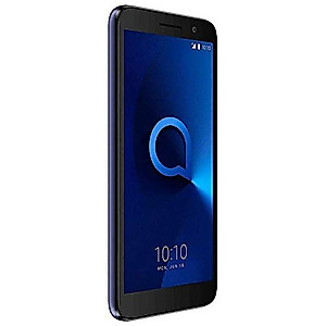 Alcatel 1 (16GB) 5.0" Full View Display, Removable Battery, FM Radio, Dual SIM GSM Unlocked US & Global 4G LTE International Version 5033E (Bluish Black)
