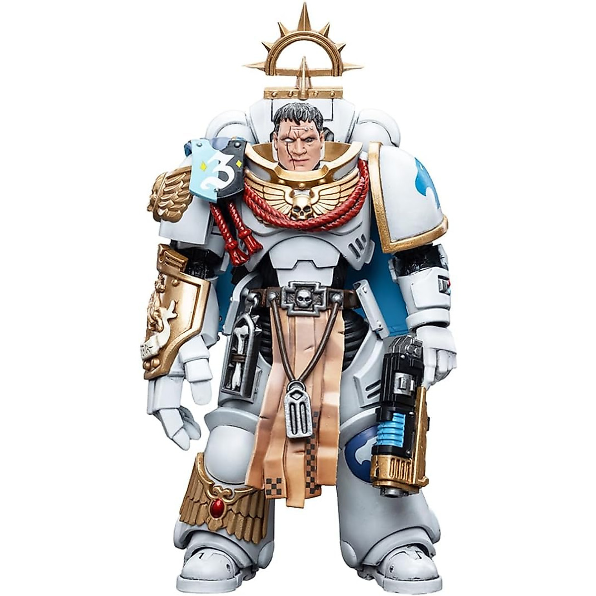 LEBOO JoyToy × Warhammer 40k Space Marines White Consuls Captain Messinius 1/18 Action Figure Joy Toy Figures