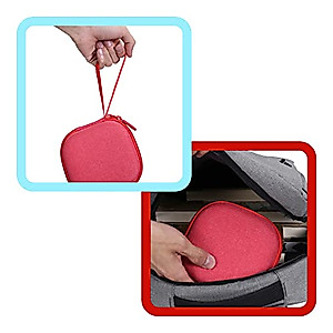 Aenllosi Hard Carrying Case Replacement for Moonlite Mini Projector Gift Pack fits upto 20 Storybook Reels,Storybook Projector Organizer(Only Case,Red)