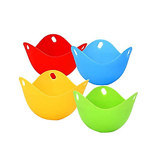 4pcs Silicone Egg Poacher Poaching Pods Pan Mould Kitchen Cooking Tool Accessory