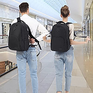LOVEVOOK Laptop Backpack for Women Men, Classical 17" Laptop Bag for Work Travel, Fashion Daypack