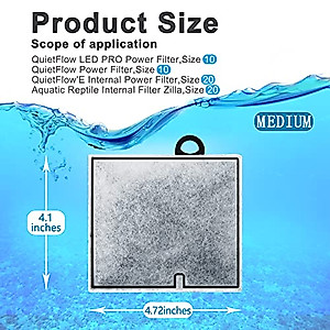 AMZBD Fish Tank Filter Cartridge for Aqueon Medium Filter Cartridges, Replacement Filter Cartridge for QuietFlow LED PRO Power Filter/QuietFlow Power Filter/QuietFlow E Internal Power Filter/Zilla