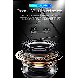 Amazing 7 LED Bluetooth Headphones with 8Hours Playtime, Wireless Headsets Over Ear, Hi-Fi Stereo, Multi-Colored Breathing Led, Built-in Mic, Snug Fit Earphones for Game Video DJ (Black Red)