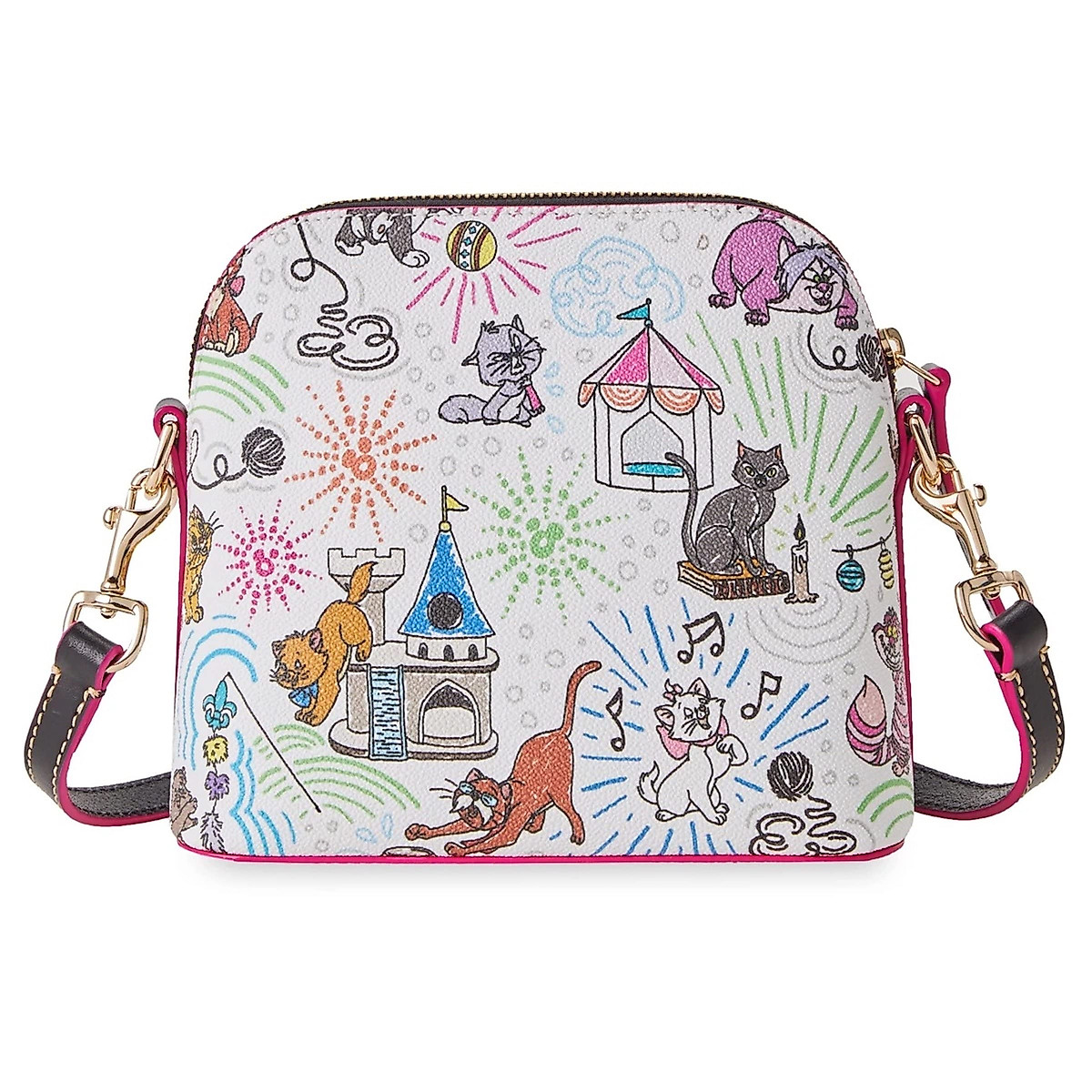 DisneyParks Exclusive - Dooney & Bourke - Crossbody Handbag Pouchette Purse - Sketch Cats