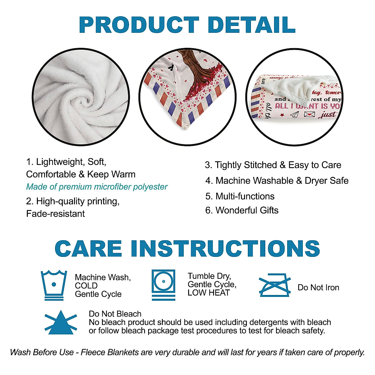 MUCHNEE Couple Fleece Blankets for Him Her, Wife Blanket for Valentine's Day, Anniversary Wedding Gifts for Wife Husband, Couple Blanket, to My Wife Blanket, Romantic Gifts for Couples Newlyweds