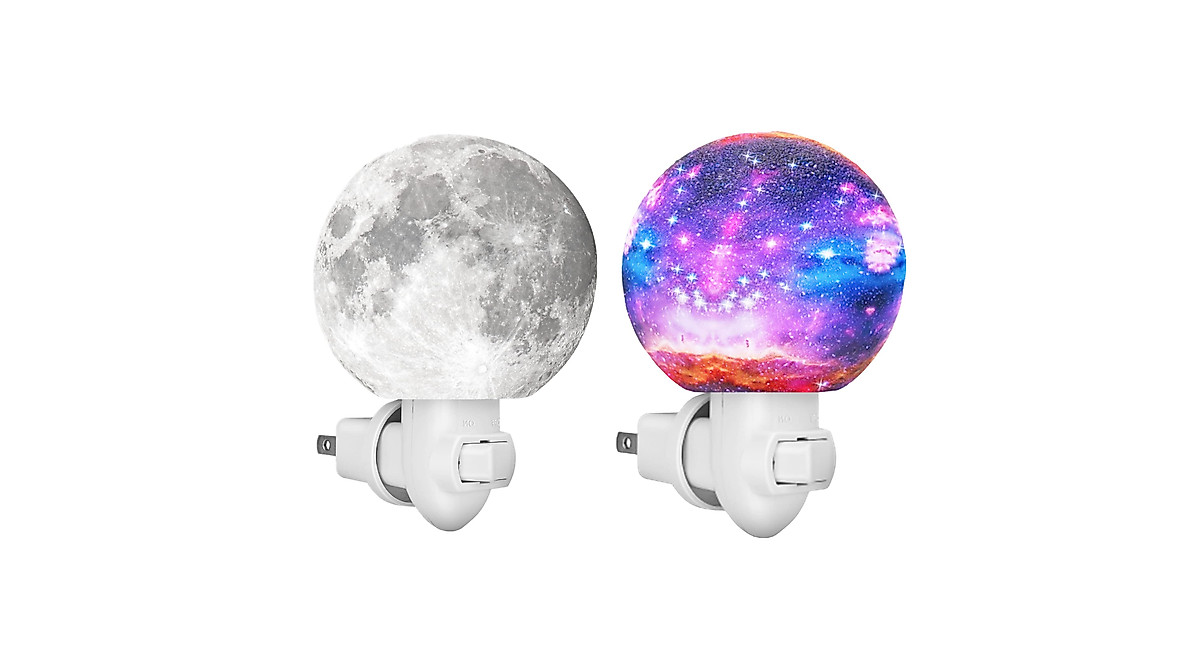 3D Moon LED Night Light for Kids | Realistic Plug-in Decor