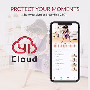 YI 4pc Security Home Camera, 1080p 2.4G WiFi Smart Indoor Nanny IP Cam with Night Vision, 2-Way Audio, AI Human Detection, Phone App, Pet Cat Dog Cam - Works with Alexa and Google